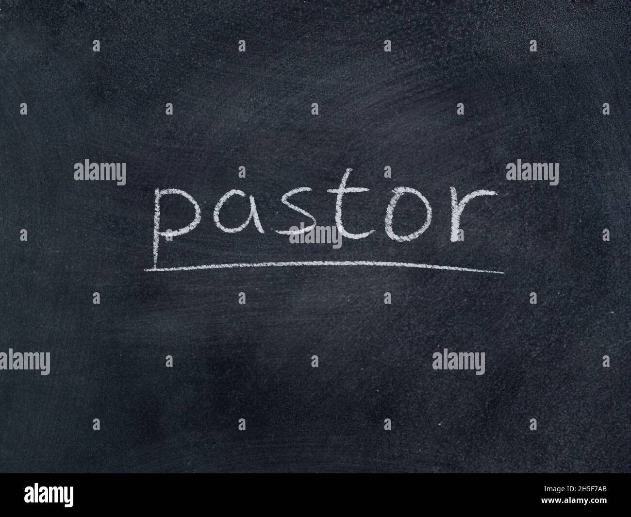 pastor concept word on blackboard background Stock Photo - Alamy