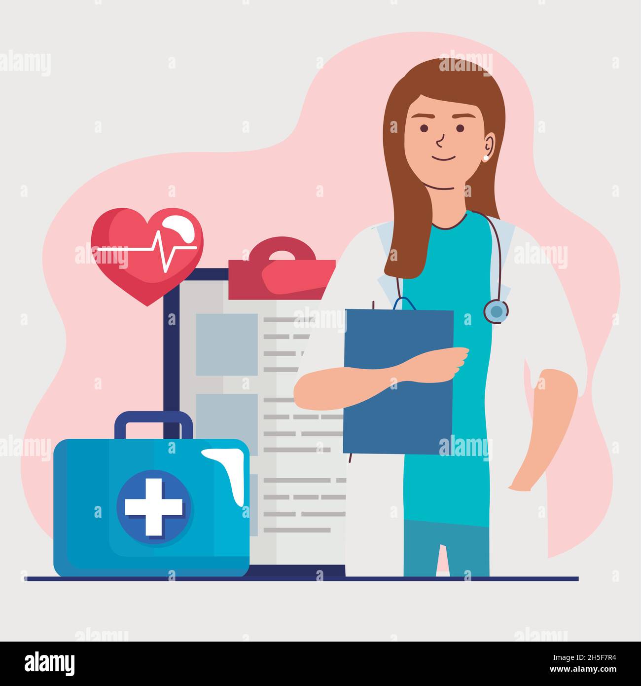 Clipboard medical report kit hi-res stock photography and images - Alamy