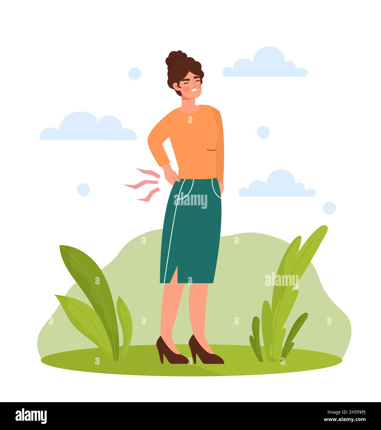 Osteopath back woman Stock Vector Images - Alamy