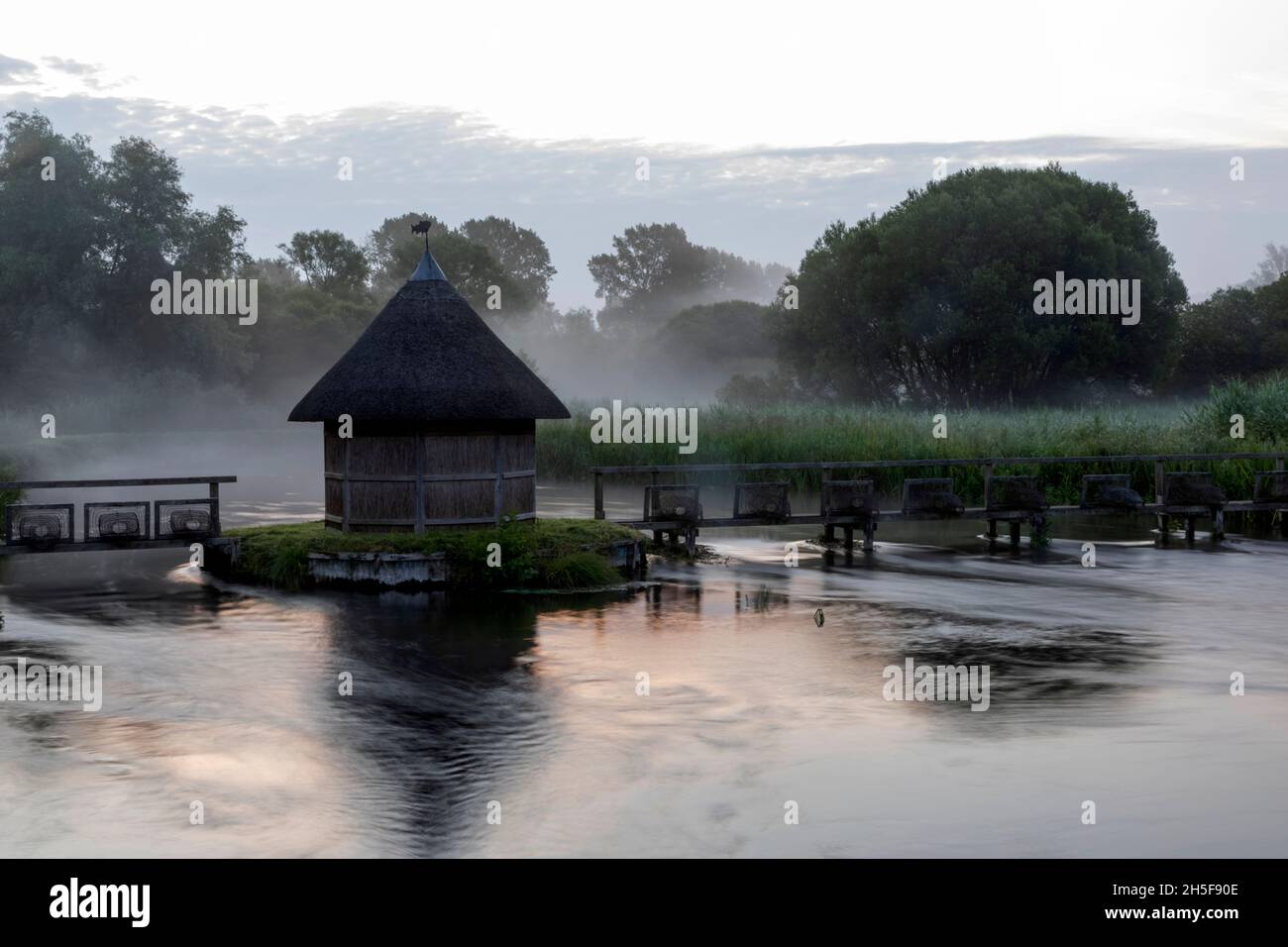 England, Hampshire, Test Valley, Stockbridge, Longstock, Leckford ...