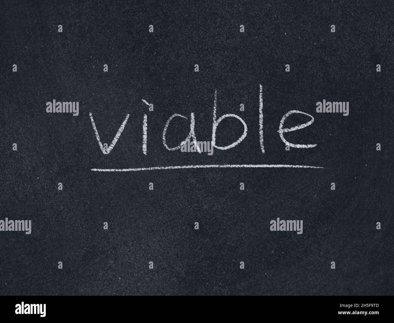 viable concept word on blackboard background Stock Photo - Alamy