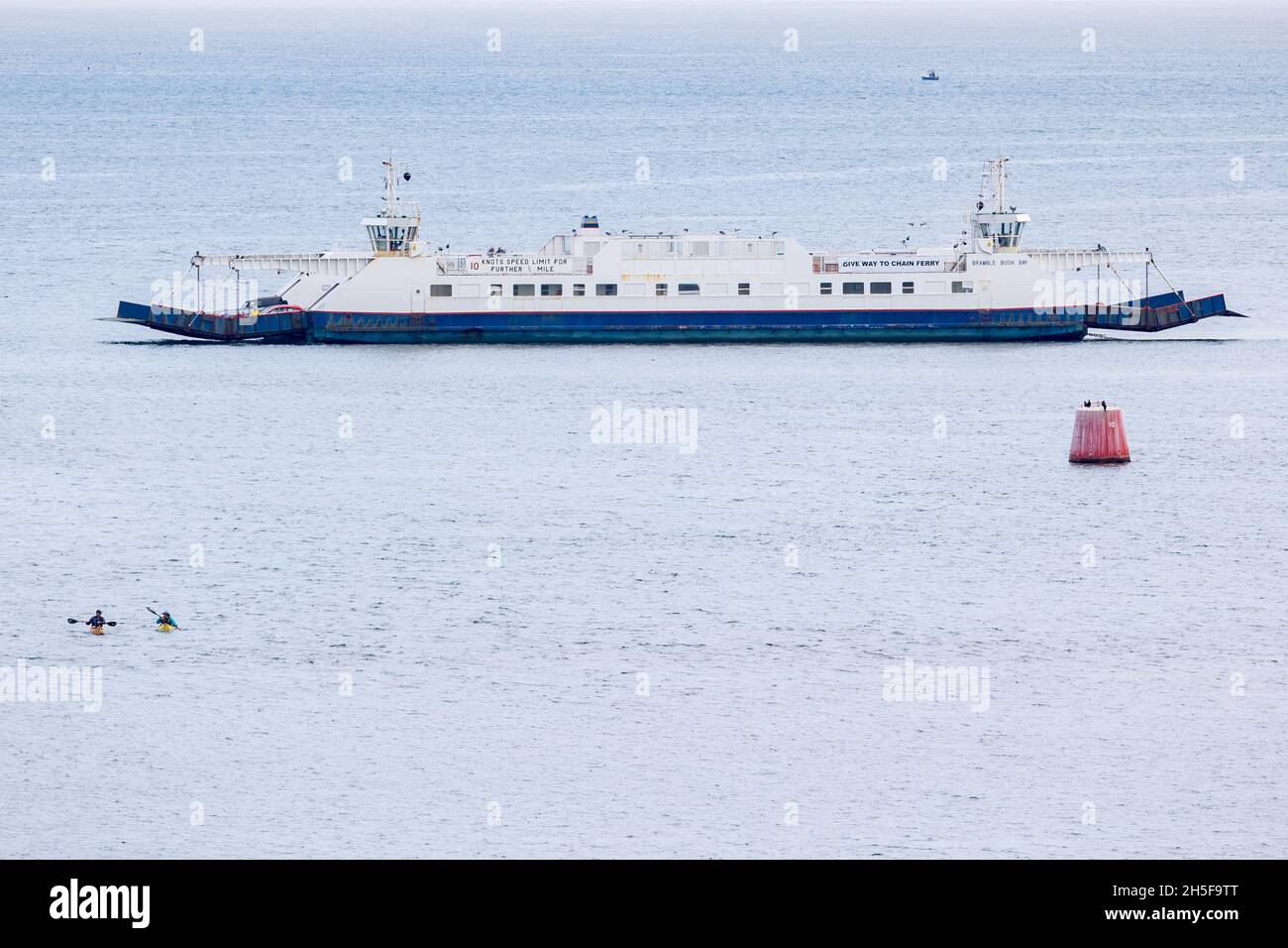 Sandbanks Ferry from Brownsea Island, Dorset, National Trust, UK Stock ...