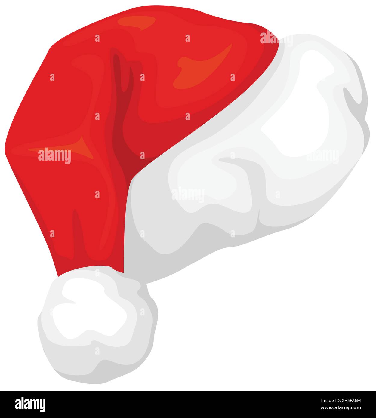 Traditional Santa Claus hat. Icons of different types of hats for ...