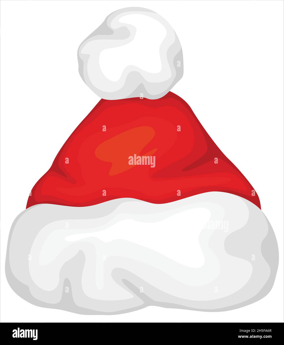 Traditional Santa Claus hat. Icons of different types of hats for ...