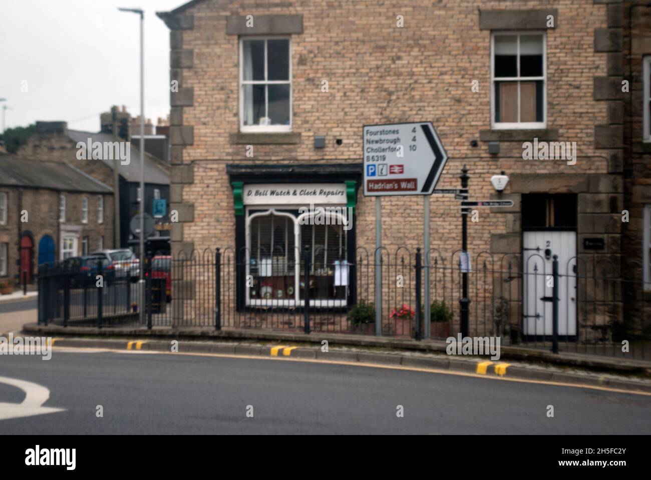 D Bell Watch and Clock Repairs shop and sign to Fourstones, Newbrough ...