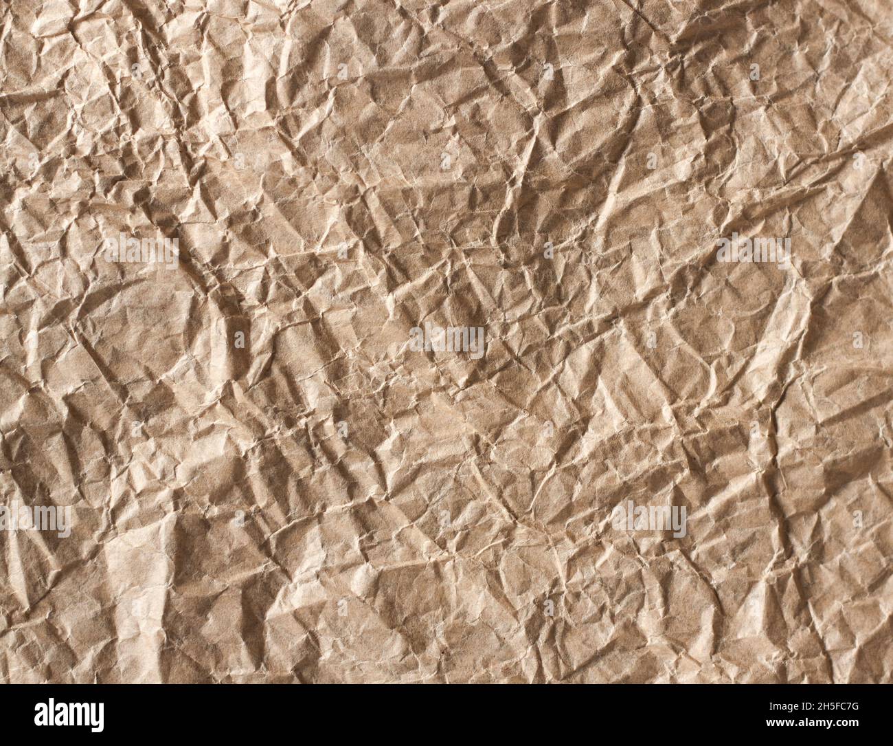 Crumpled craft paper background texture. Copy space Stock Photo - Alamy