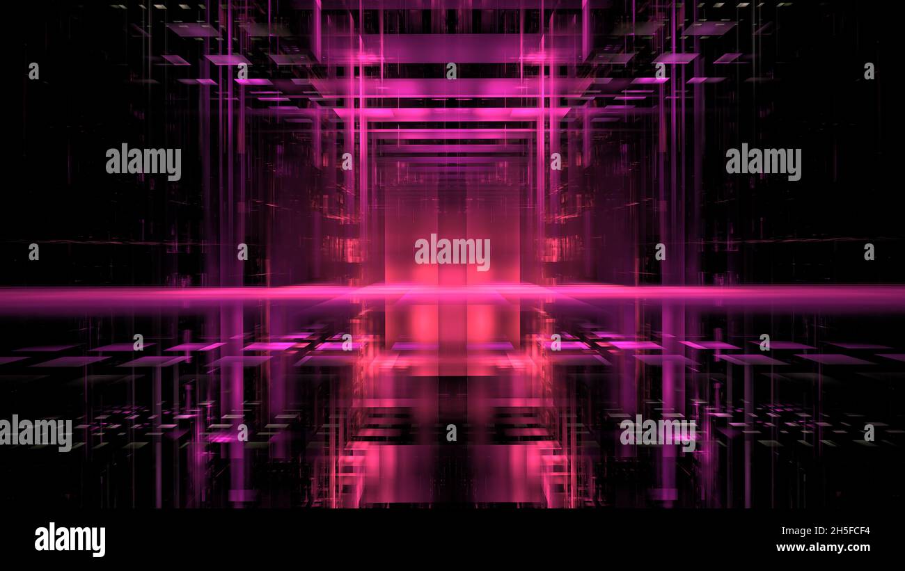 Cyberspace matrix parallel world, another reality digital world ...