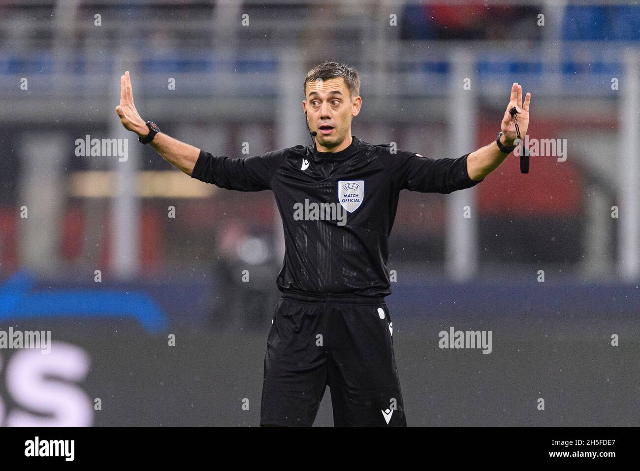 Referee clement turpin during uefa hi-res stock photography and images ...