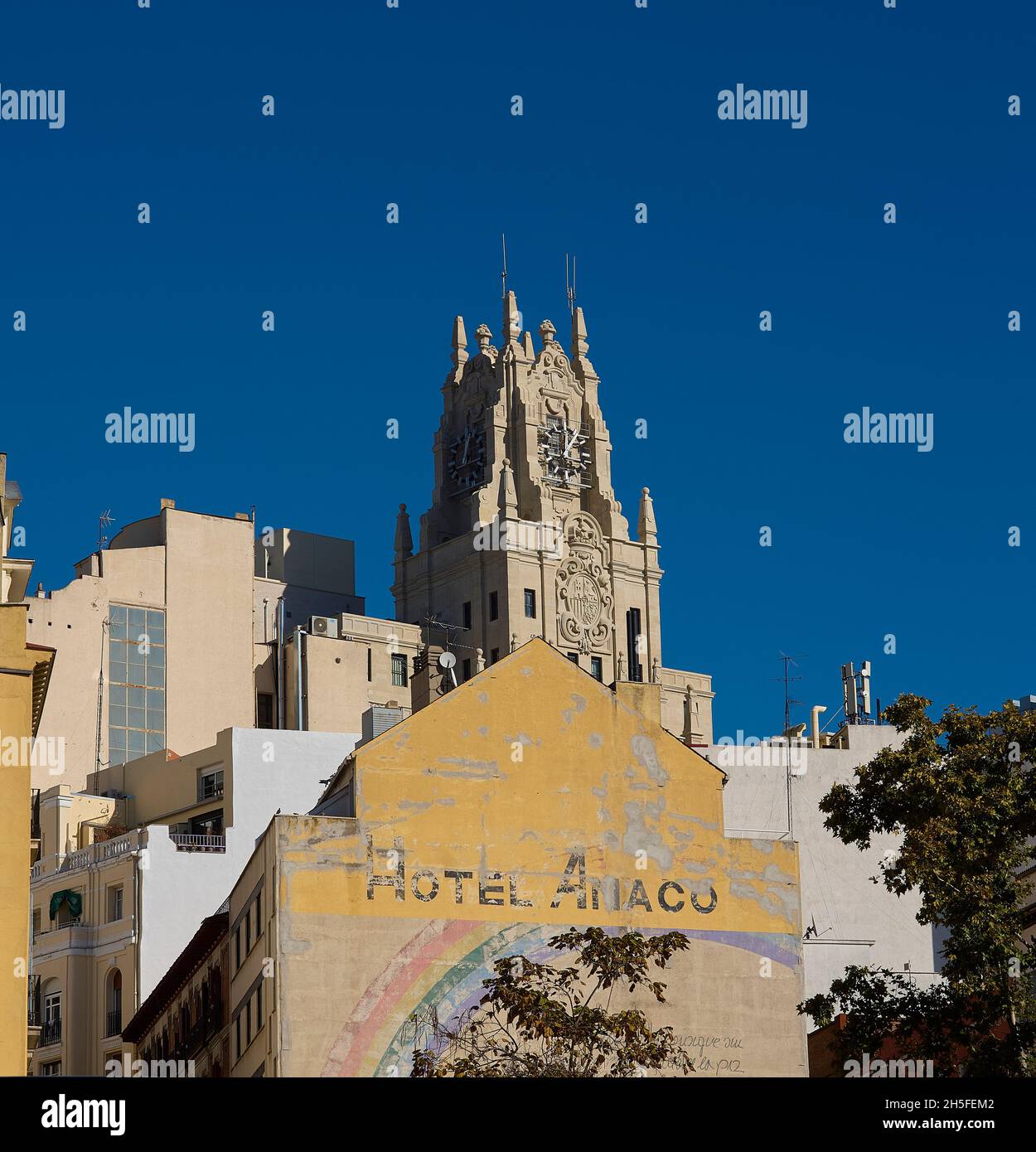 Telefonica building. Madrid, Spain Stock Photo - Alamy