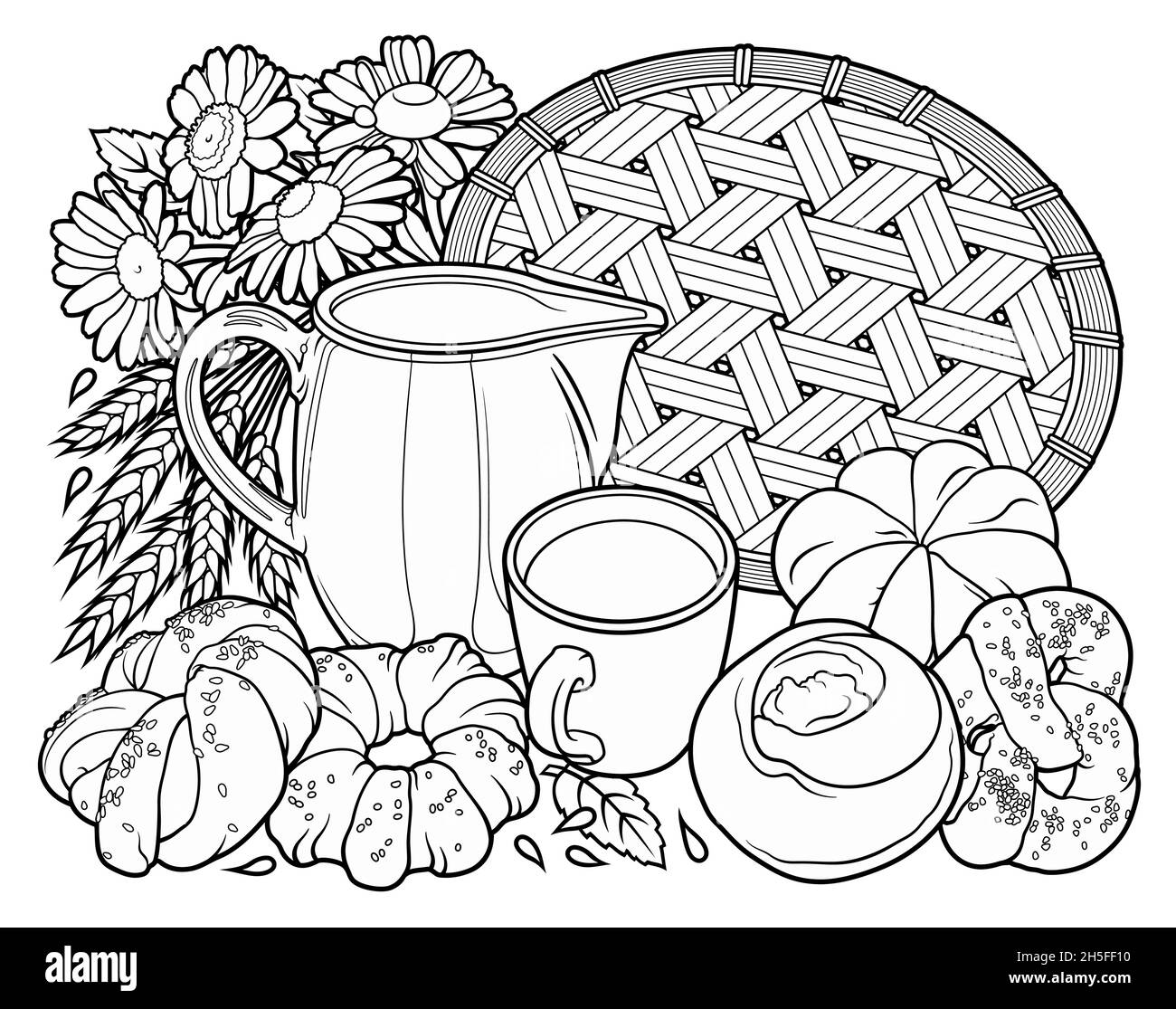 Napkin Coloring Page