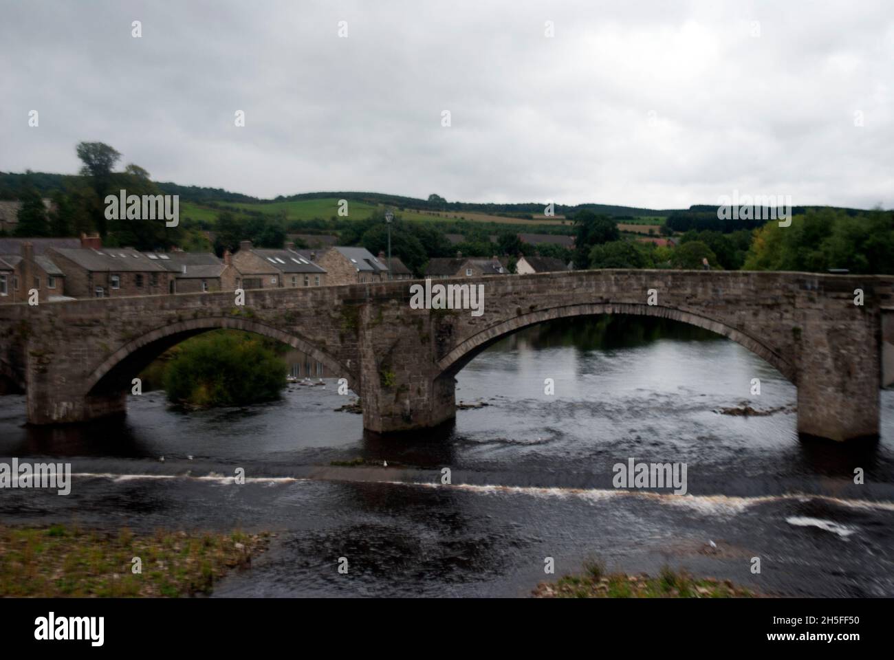 River South Tyne flowing beneath Old Haydon Bridge in Haydon Bridge ...