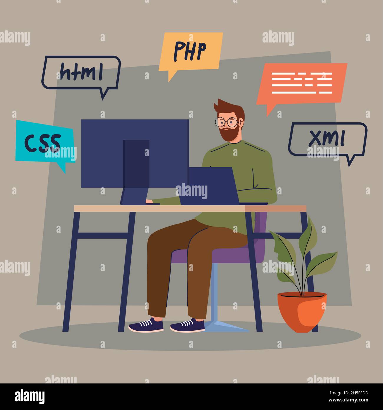Developer portable Stock Vector Images - Alamy