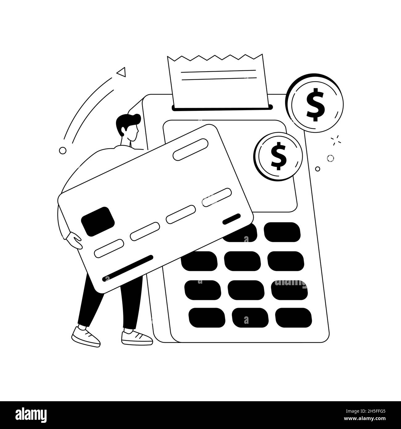 Payment processing abstract concept vector illustration Stock Vector ... Payment processing abstract concept vector illustration Stock Vector ...