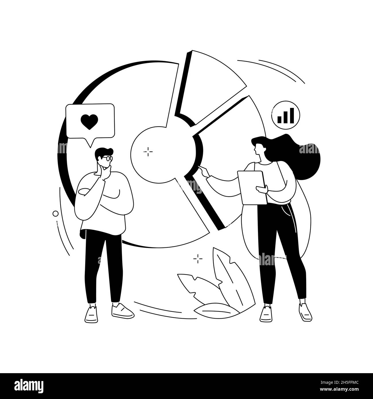 Competitor research abstract concept vector illustration Stock Vector ...