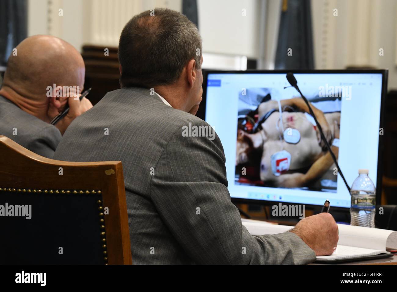 Kenosha, Wisconsin, USA. 9th Nov, 2021. Defense attorneys COREY ...