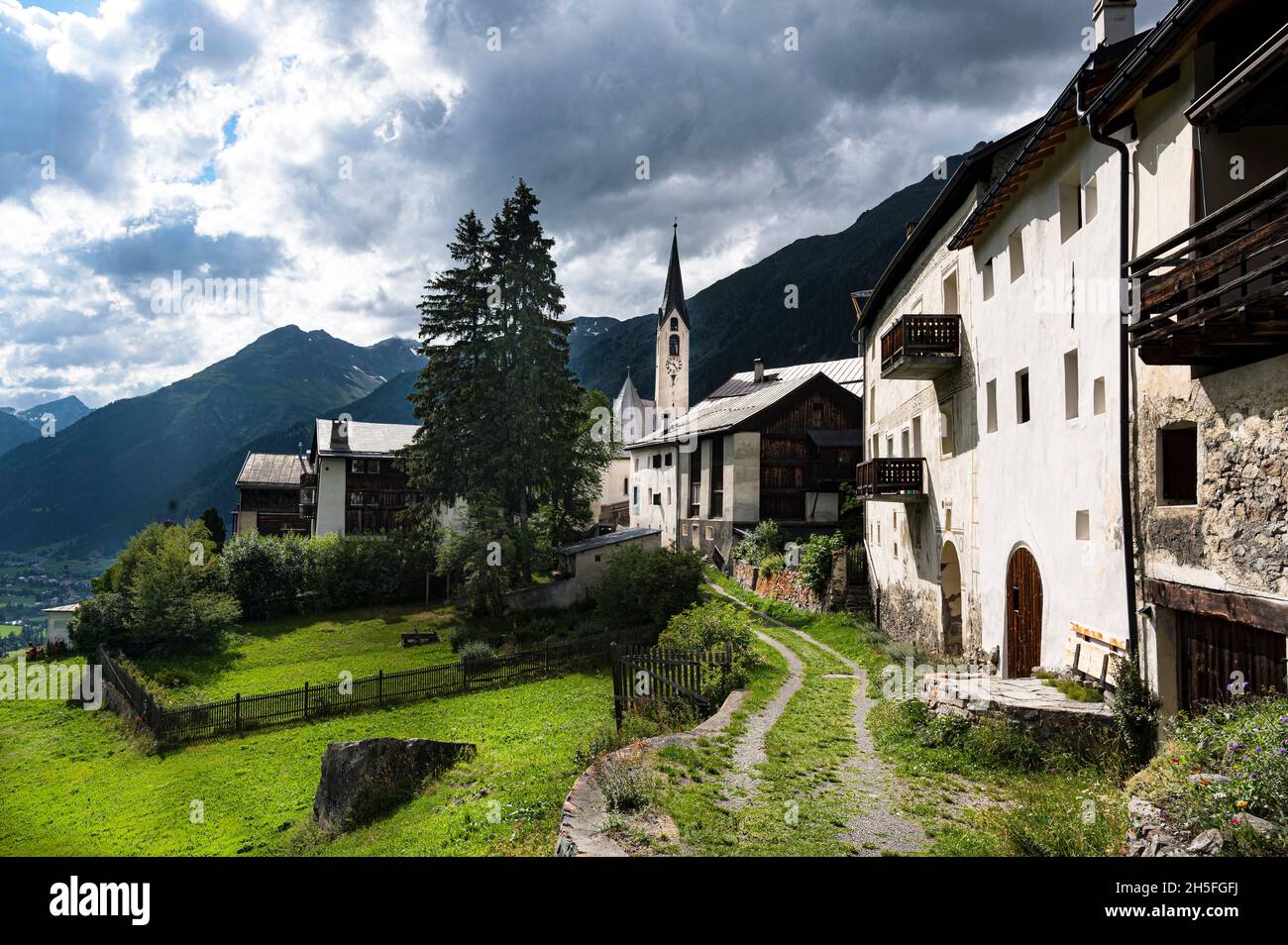 In Guarda im Engadin am 27.07.21. *** Local Caption *** Mountain ...