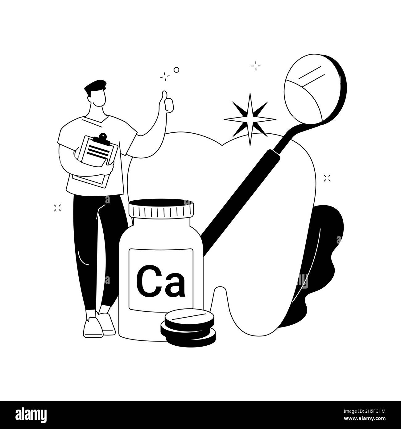Uses of Calcium abstract concept vector illustration Stock Vector Image ...