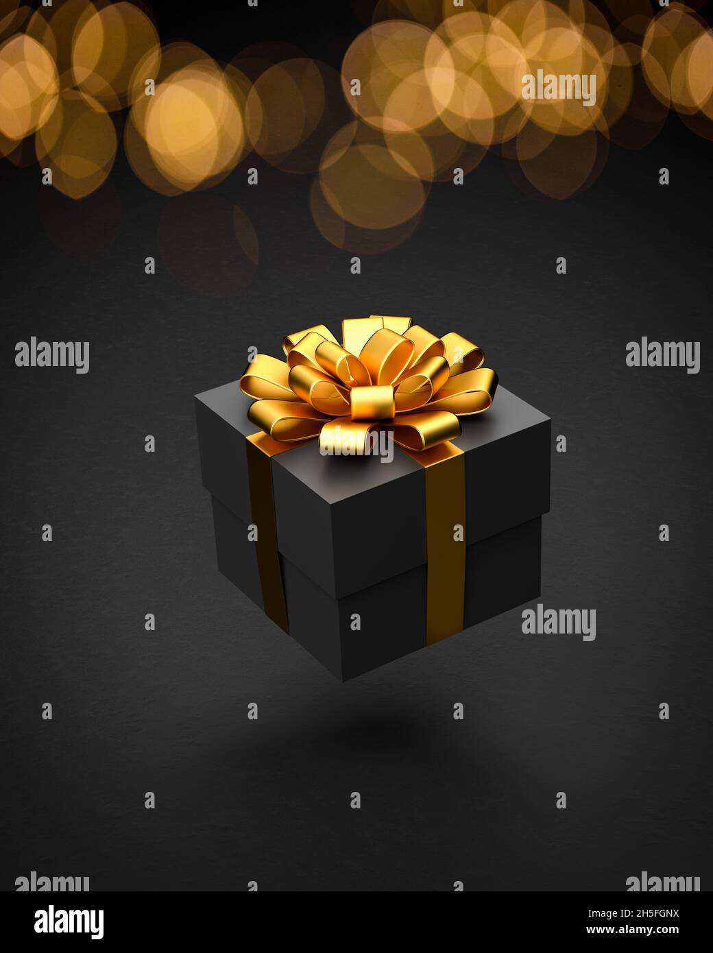 Black present box hi-res stock photography and images - Alamy