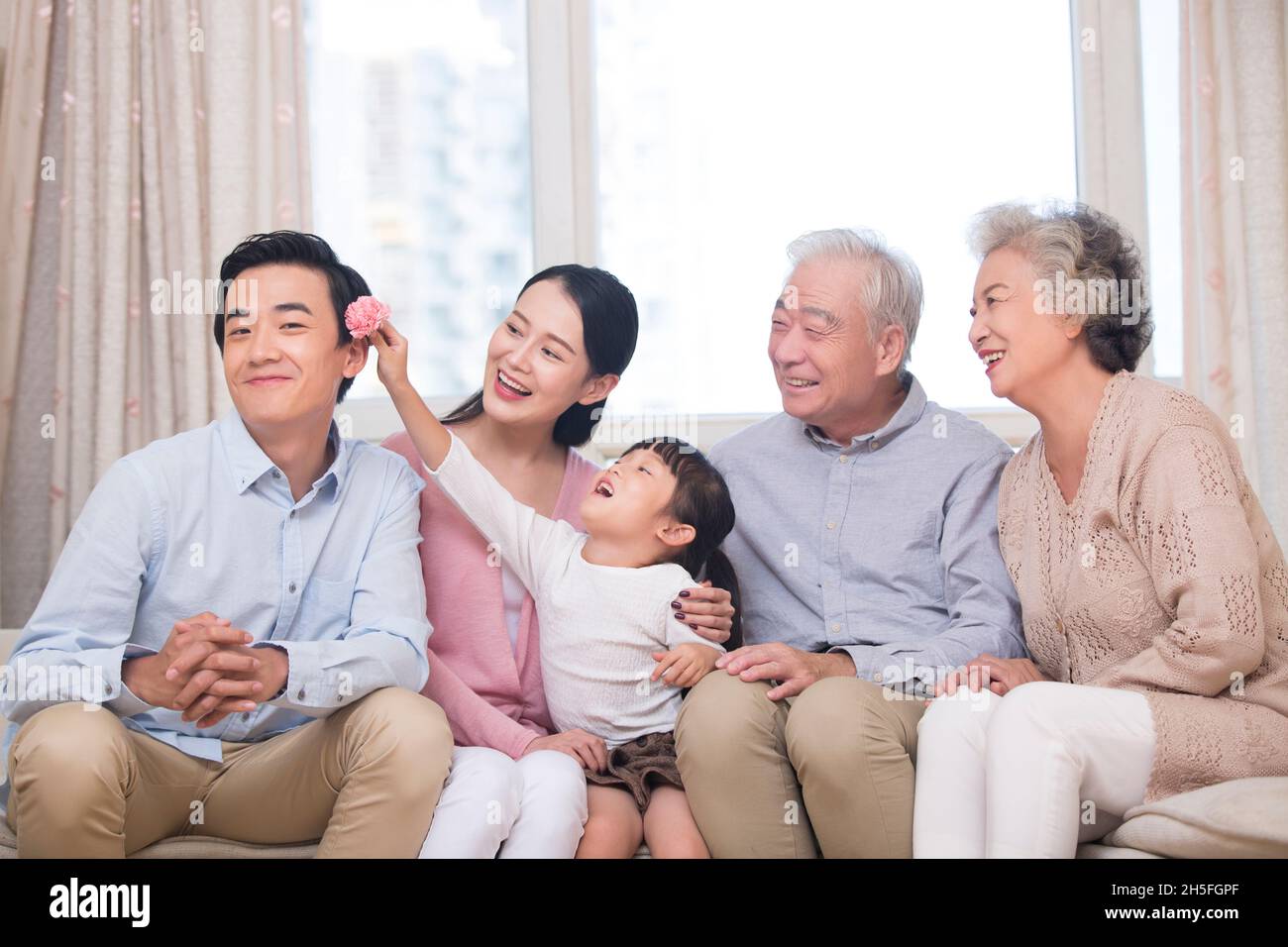 A happy and loving family Stock Photo - Alamy