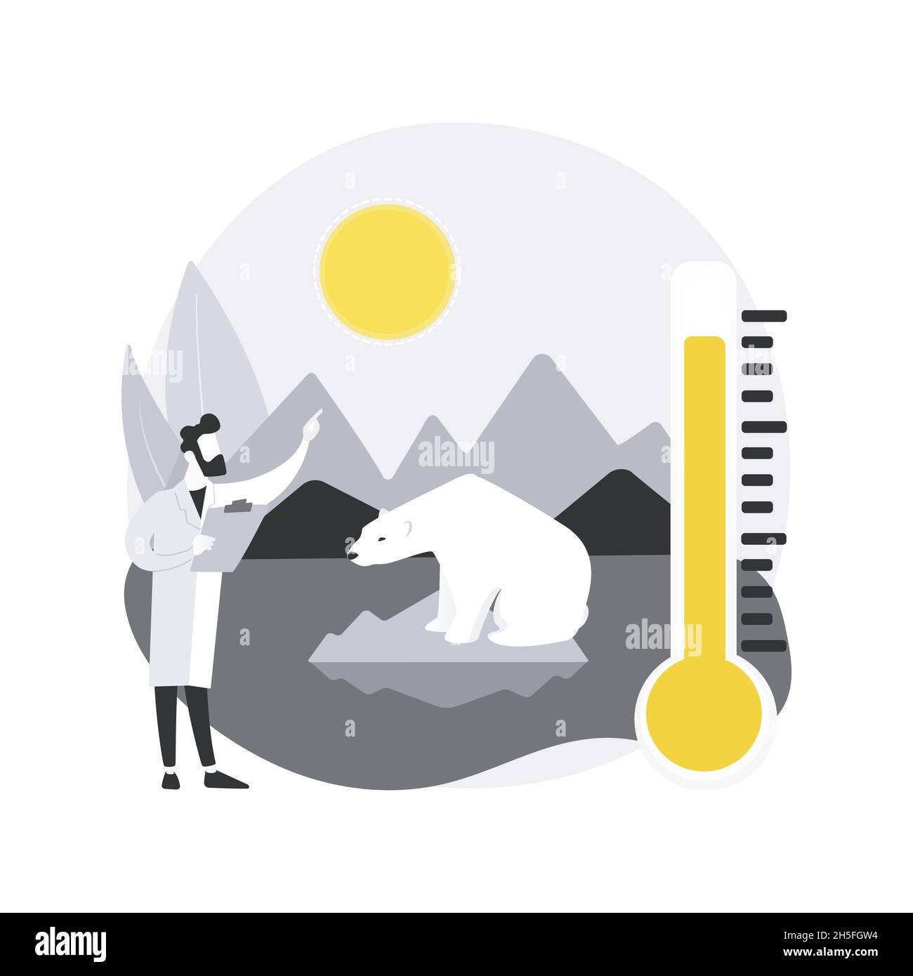Climate change abstract concept vector illustration Stock Vector Image ...