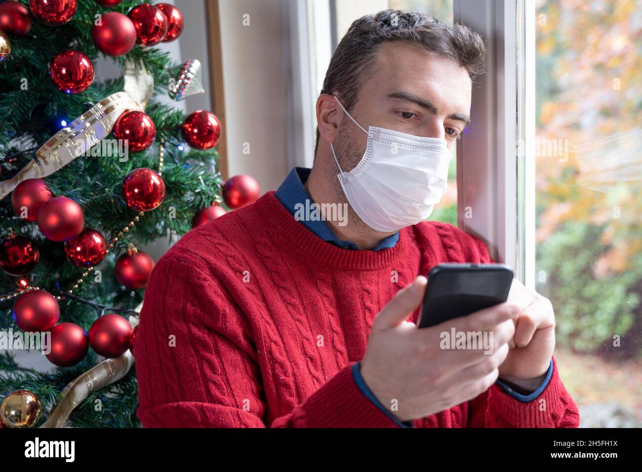 One man alone at home during covid-19 pandemic Stock Photo - Alamy
