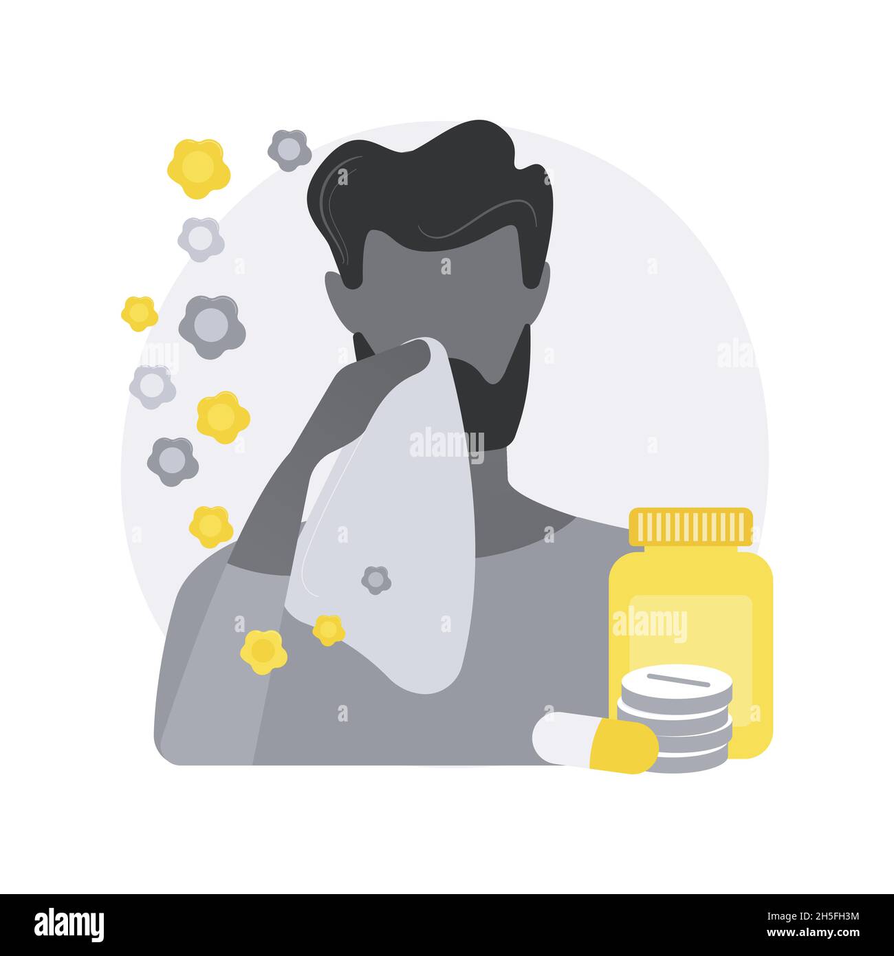 Seasonal allergy abstract concept vector illustration Stock Vector ...