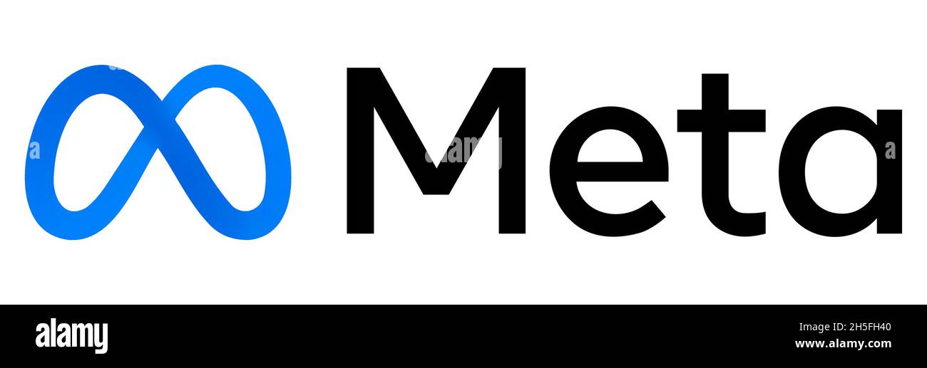 Meta logo. Facebook rebrand concept. Editorial vector logo isolated on ...