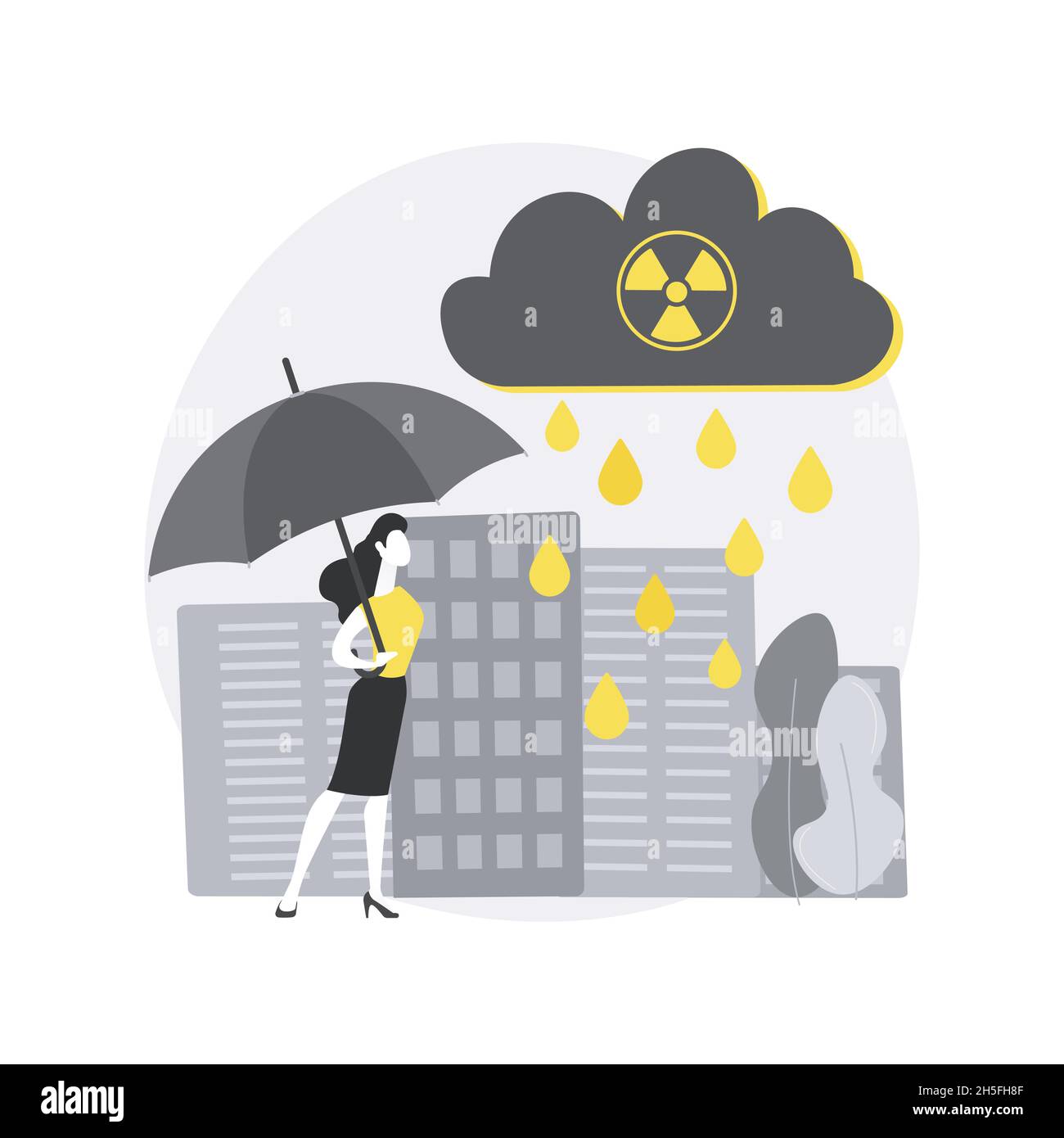 Acid rain abstract concept vector illustration Stock Vector Image & Art ...