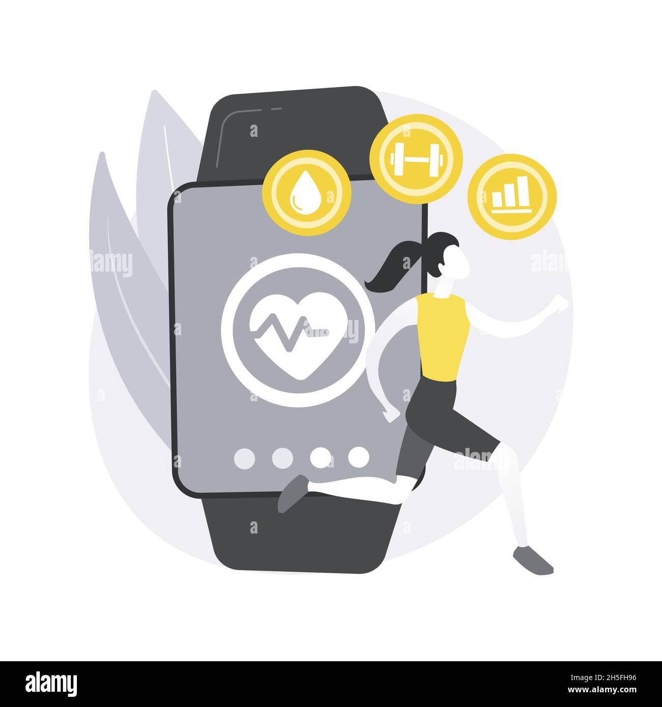 Step tracker illustration hi-res stock photography and images - Alamy