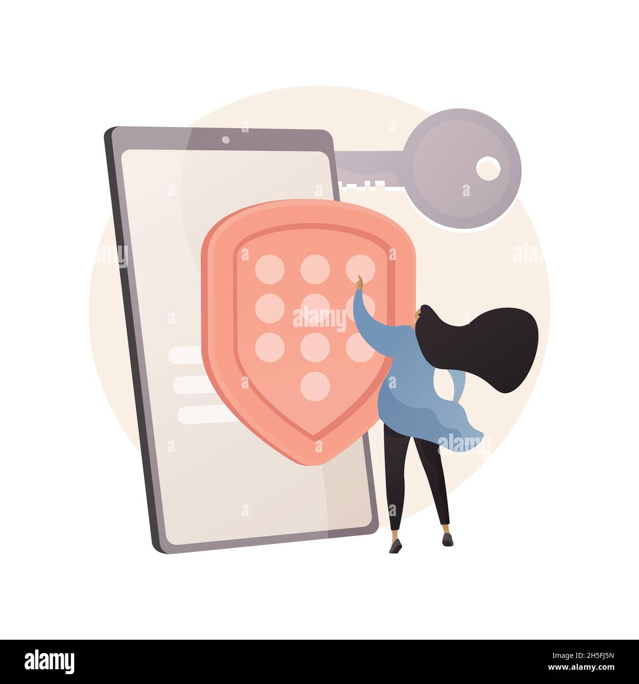 Secure web traffic abstract concept vector illustration Stock Vector ...