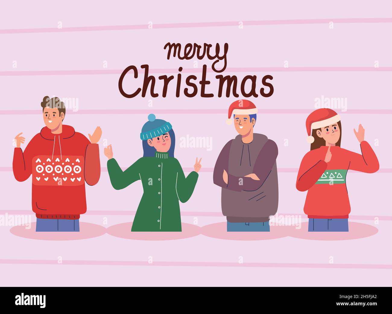 Ugly christmas sweaters traditional Stock Vector Images - Alamy