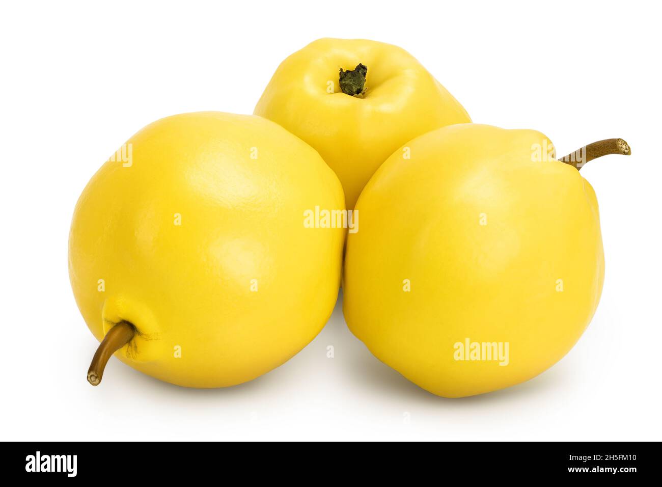 Fresh quince isolated on the white background with clipping path and ...