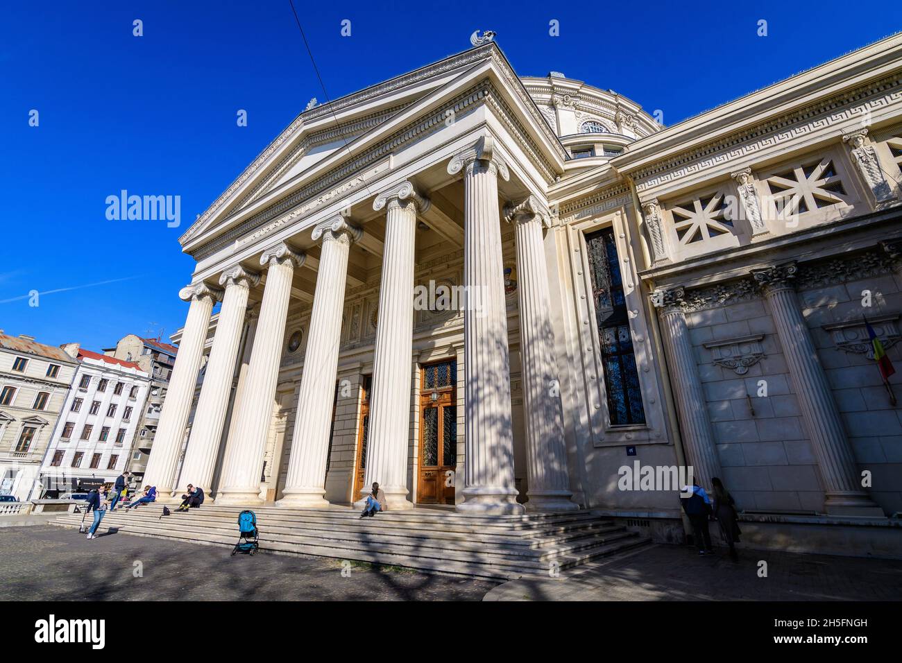 Bucharest, Romania, 8 November 2020: Landscape with the Romanian ...