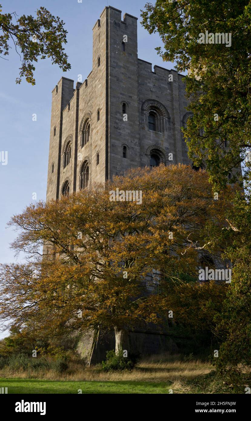 Penrhyn Castle, a country house in a former Norman and medieval castle ...