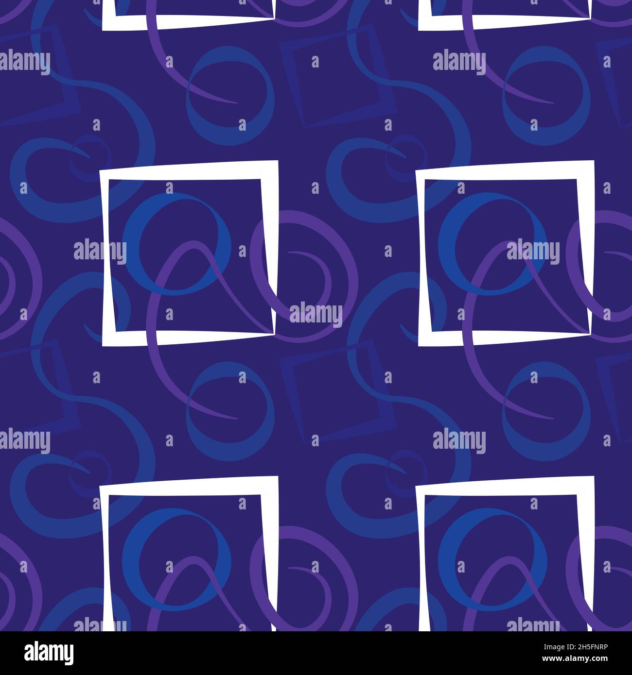 Seamless pattern, infinite texture - Illustration on a square ...