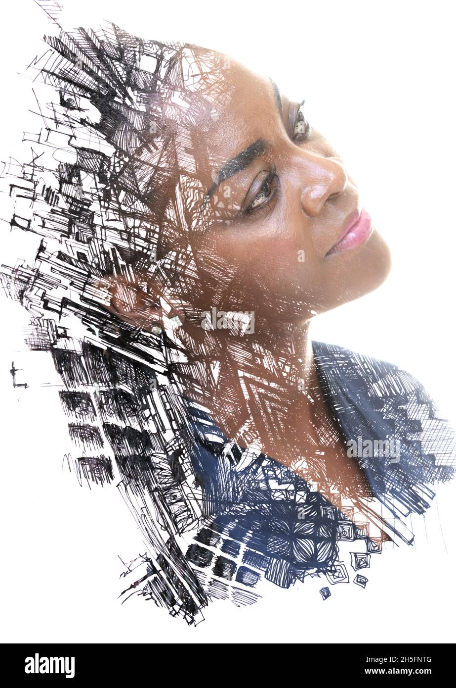 Ink Painting Portrait