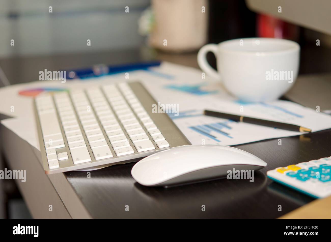 Mouse and Keyboard Documents on your desk Stock Photo - Alamy