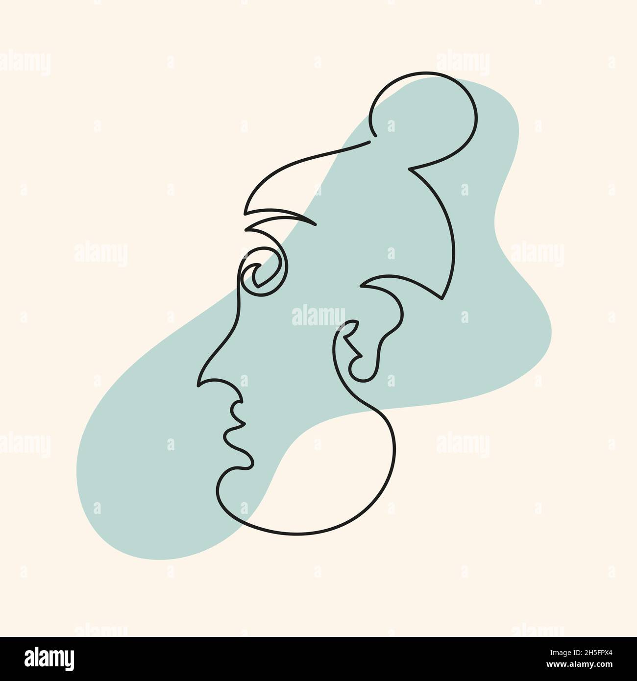 Isolated line art contour Stock Vector Images - Alamy