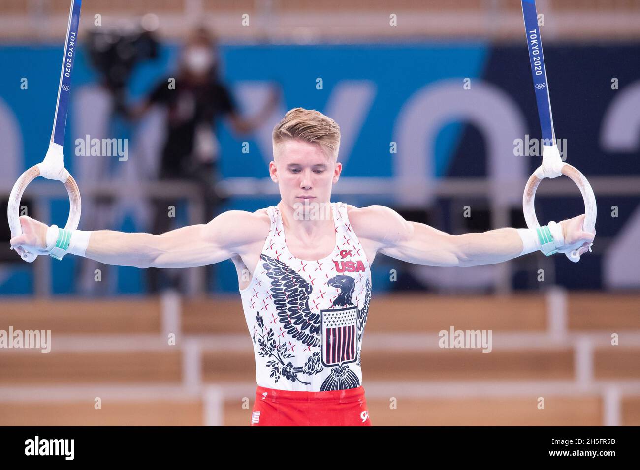 Tokyo, Japan. 24th July, 2021. Shane Wiskus of United States performs ...