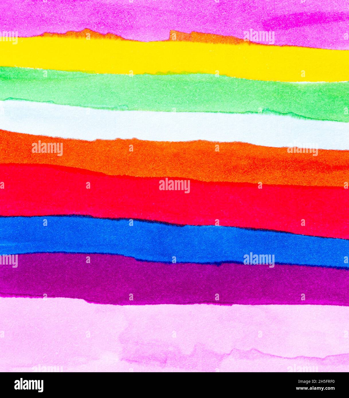 Drawing Multicolored Colored Stripes. Kid Stock Photo - Alamy