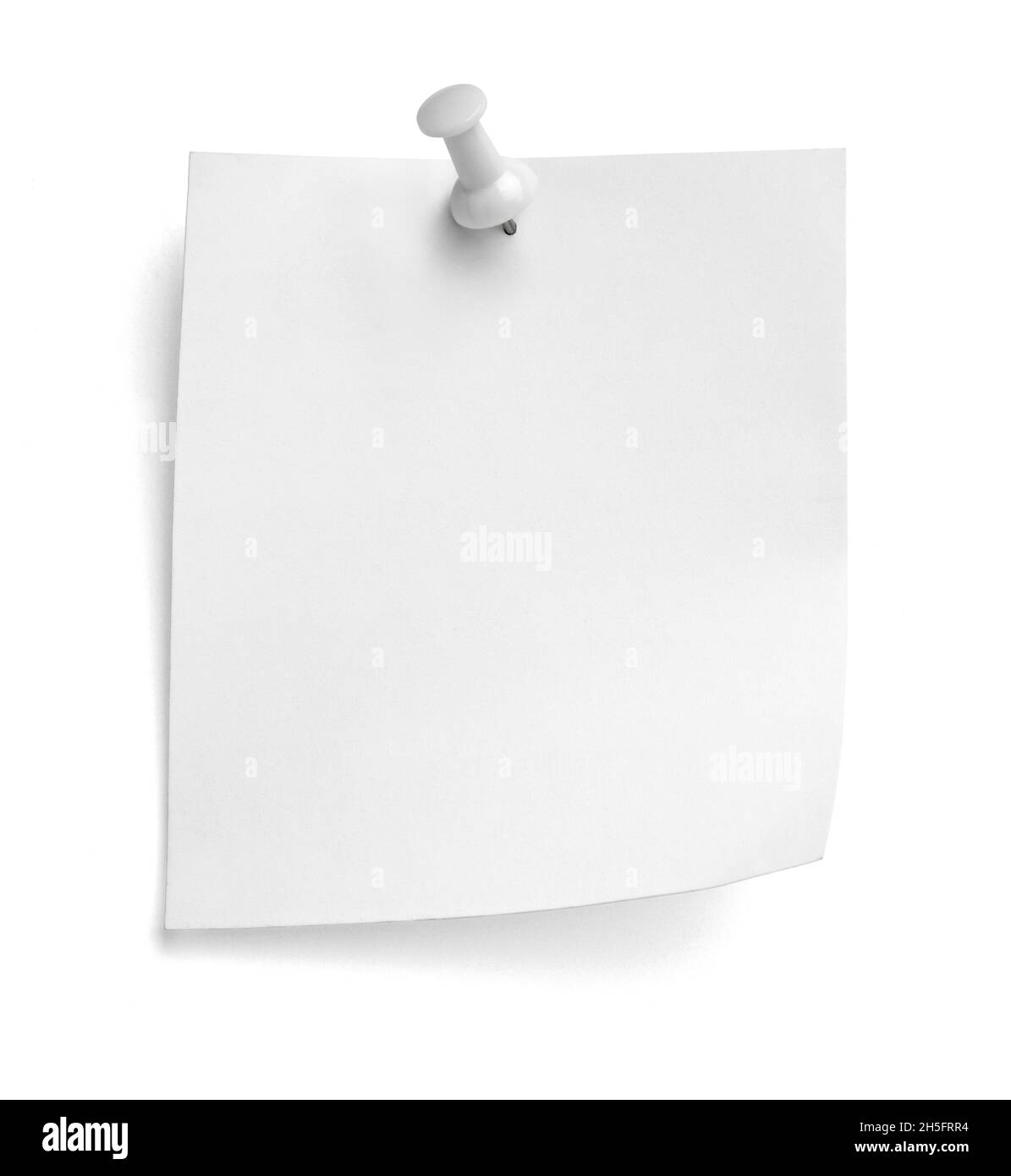 note paper push pin message red white black Stock Photo - Alamy