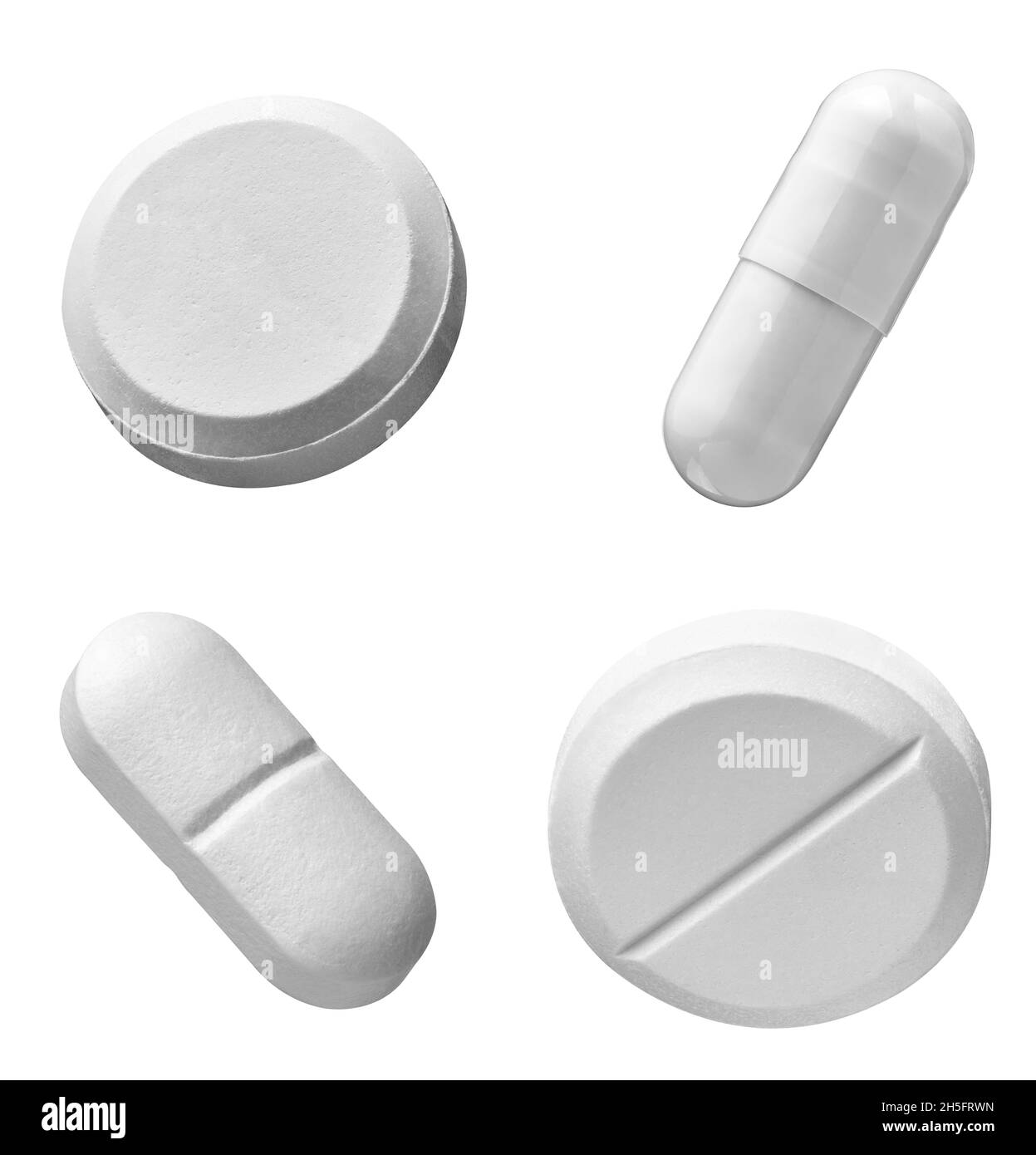 white pill medical drug medication Stock Photo - Alamy