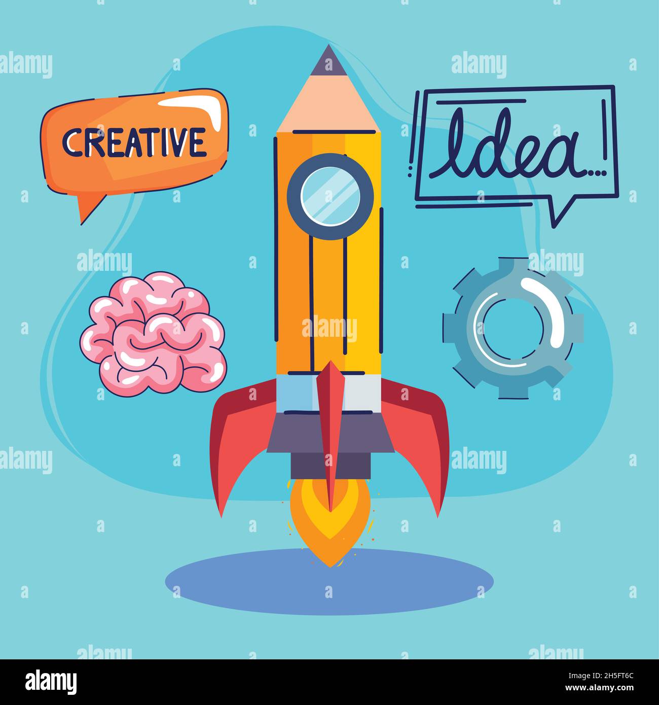 idea and creative poster Stock Vector Image & Art - Alamy