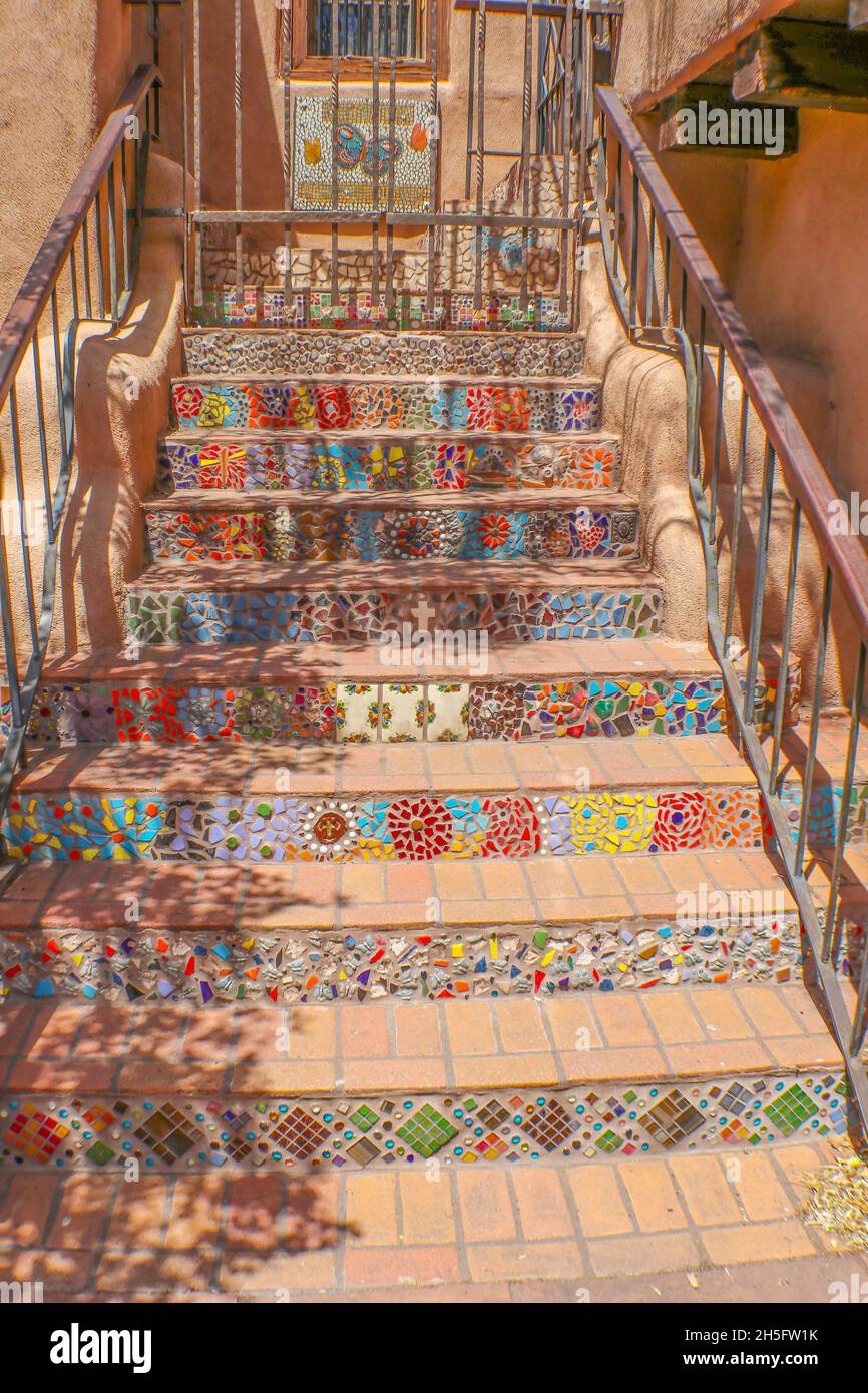 Adobe style terracotta steps hi-res stock photography and images - Alamy