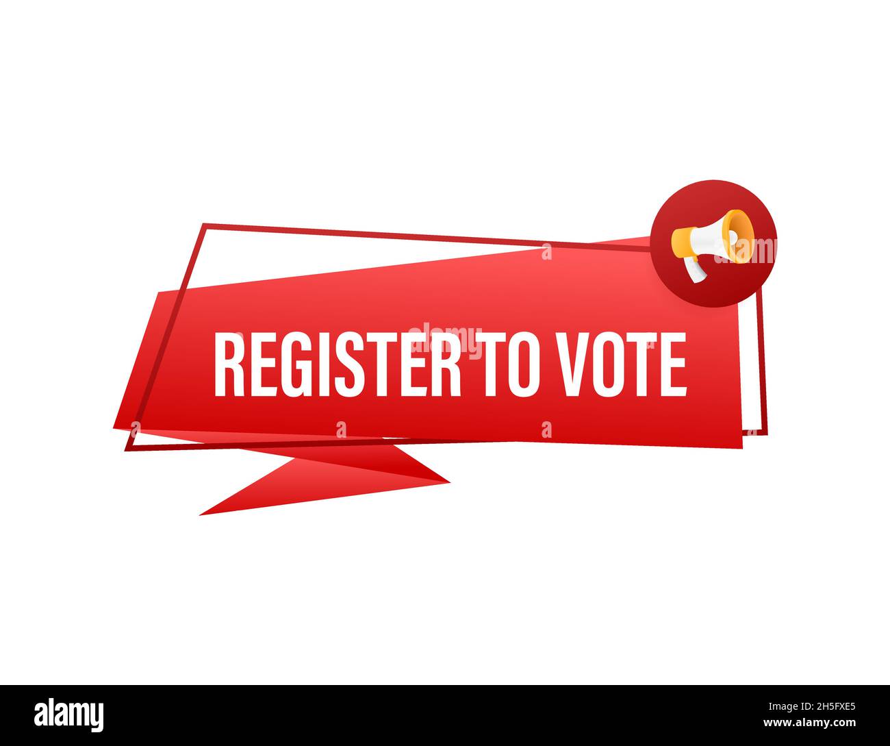 Register to vote sticker Stock Vector Images - Alamy