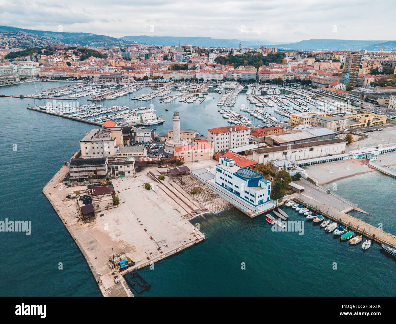 Aerial Photography views from around Trieste, Italy Stock Photo - Alamy