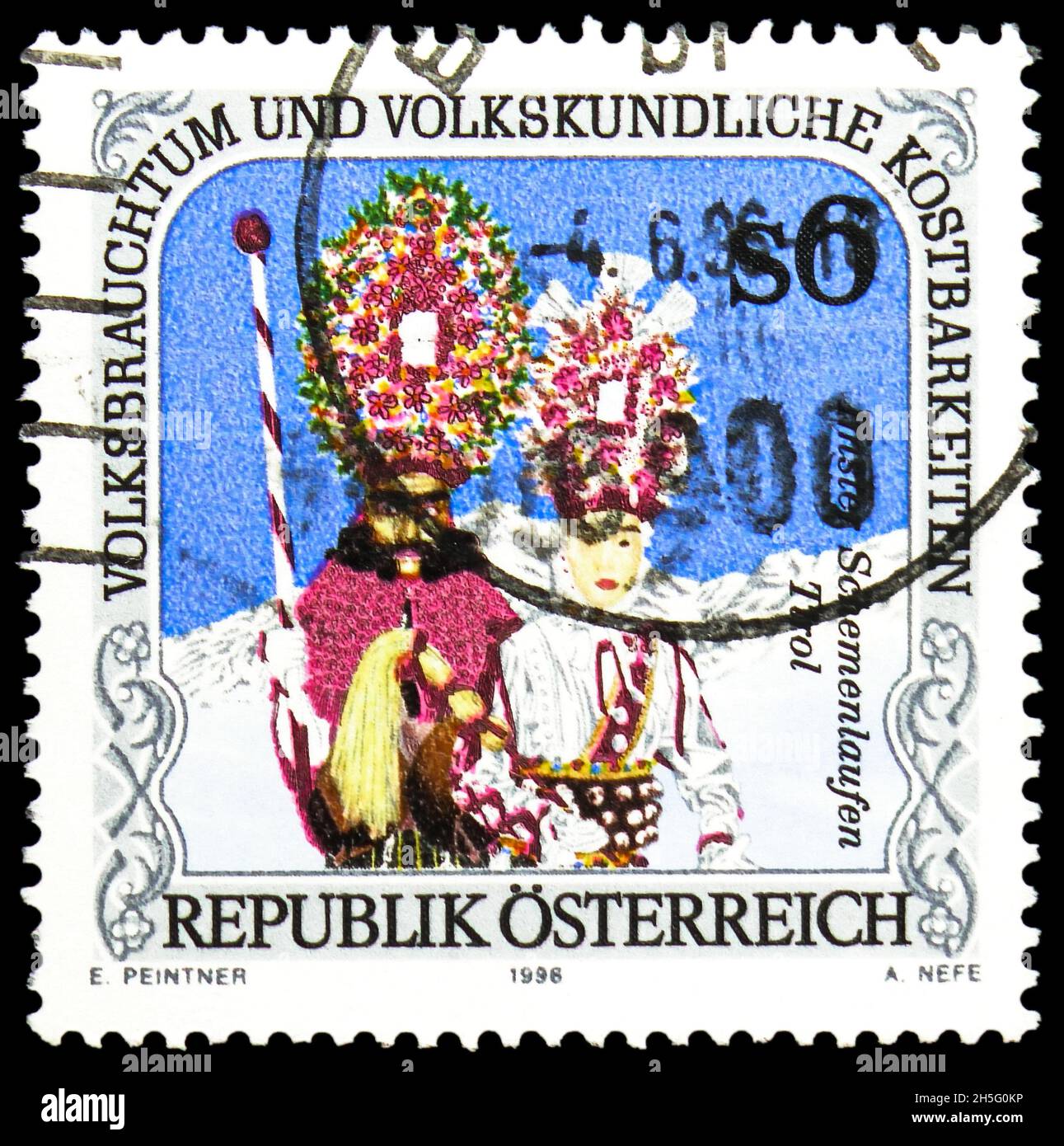 MOSCOW, RUSSIA - OCTOBER 24, 2021: Postage stamp printed in Austria ...