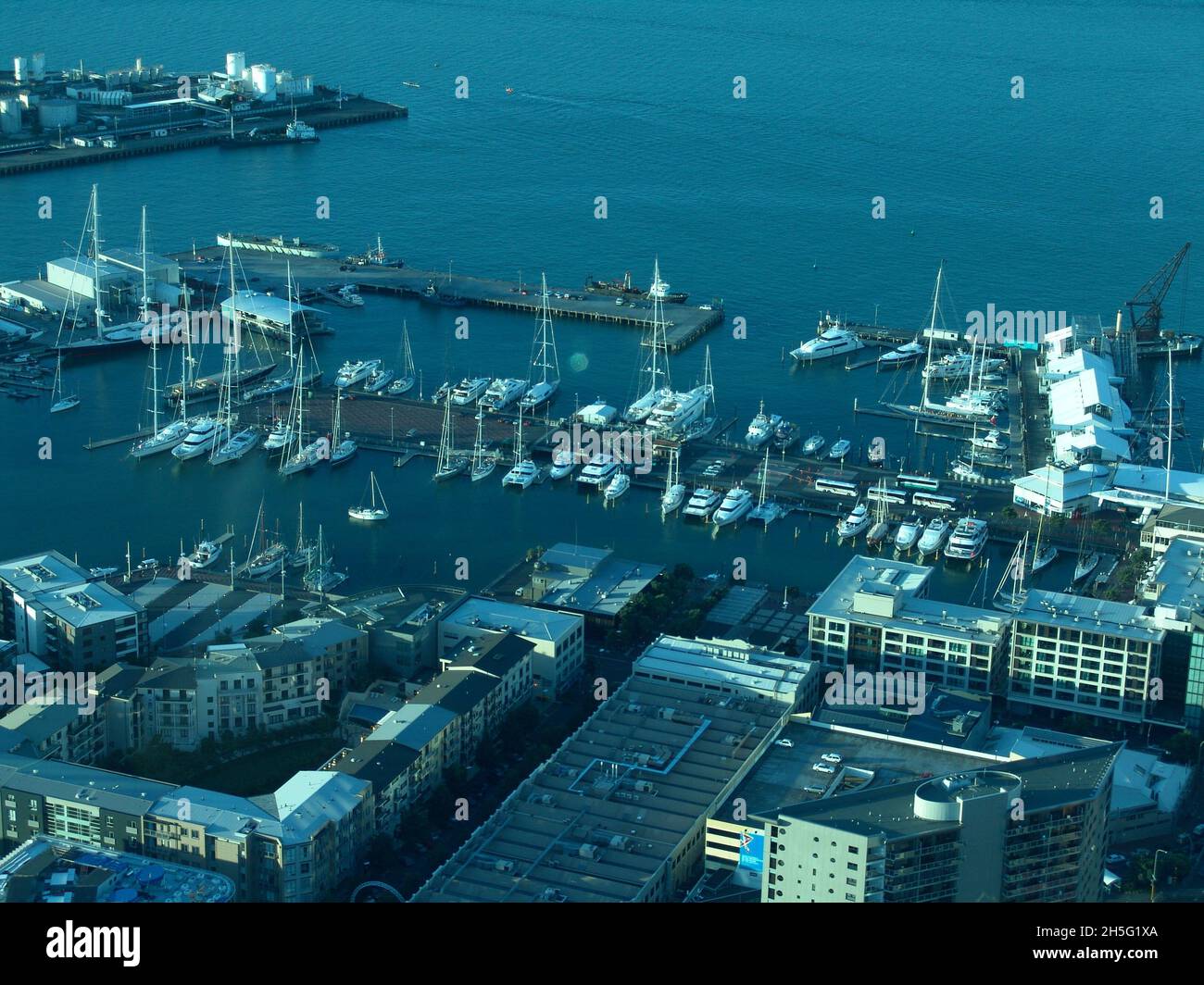 Panoramic view from Auckland sky tower jump Stock Photo - Alamy
