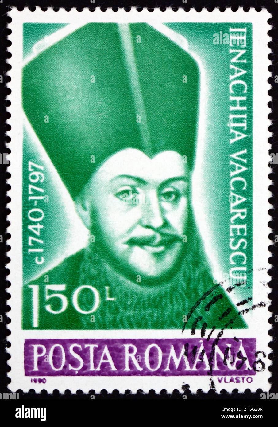 ROMANIA - CIRCA 1990: a stamp printed in Romania shows Ienachita ...