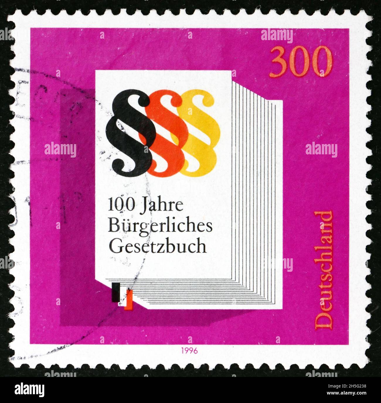 GERMANY - CIRCA 1996: a stamp printed in Germany shows German Civil ...